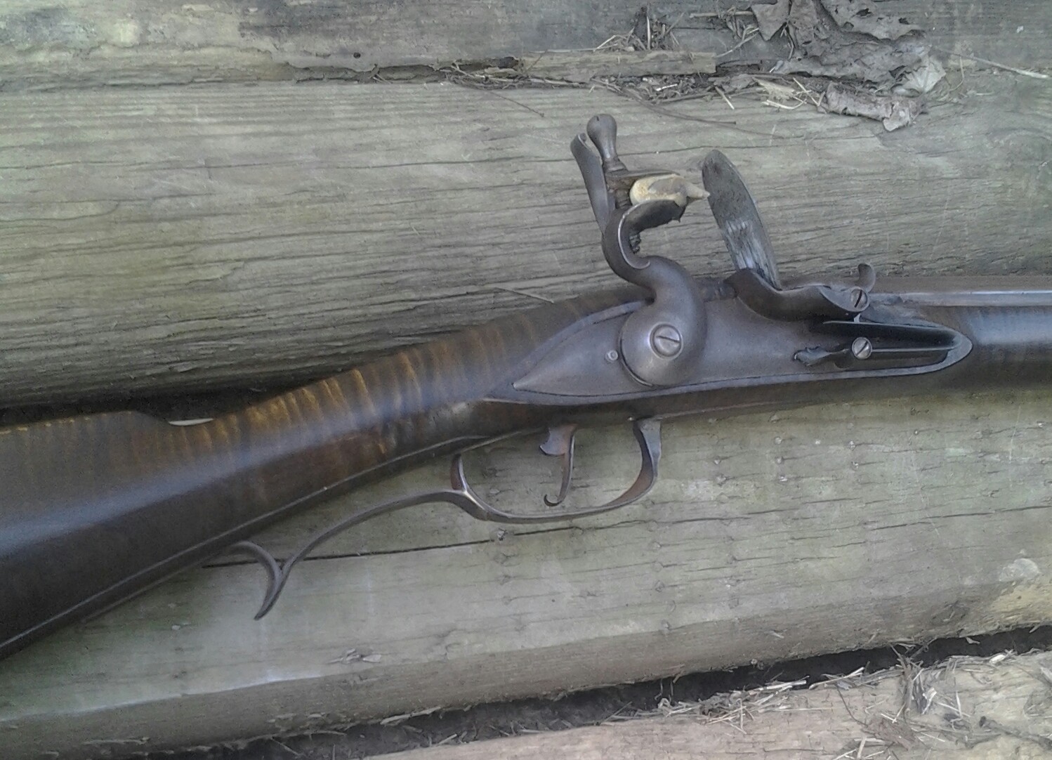 Joe Schell flintlocks: plain iron mounted virginia rifle