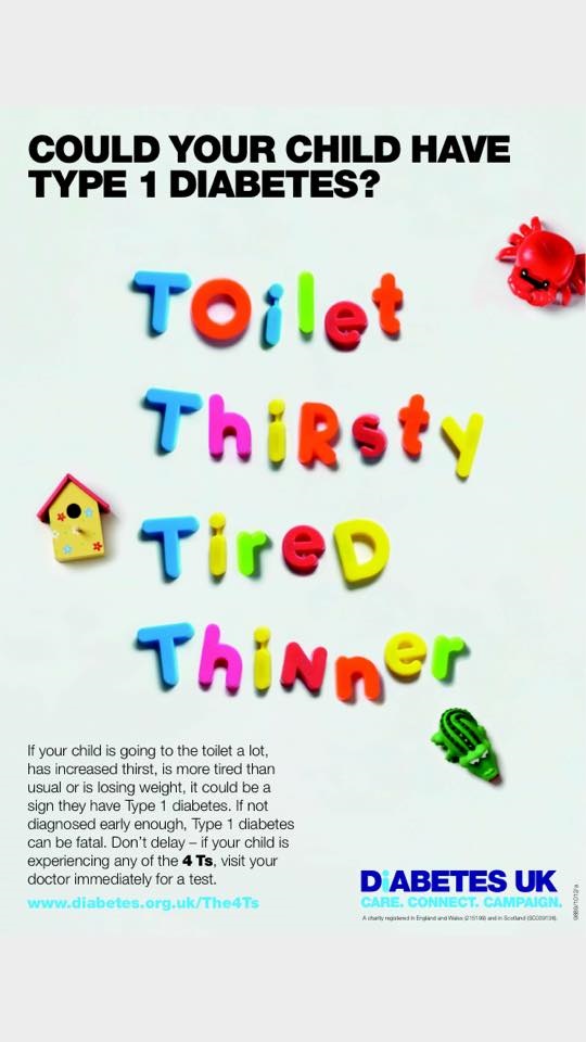 The Mummy Dementia Blog: Do you know the 4 Ts of Type 1 diabetes?