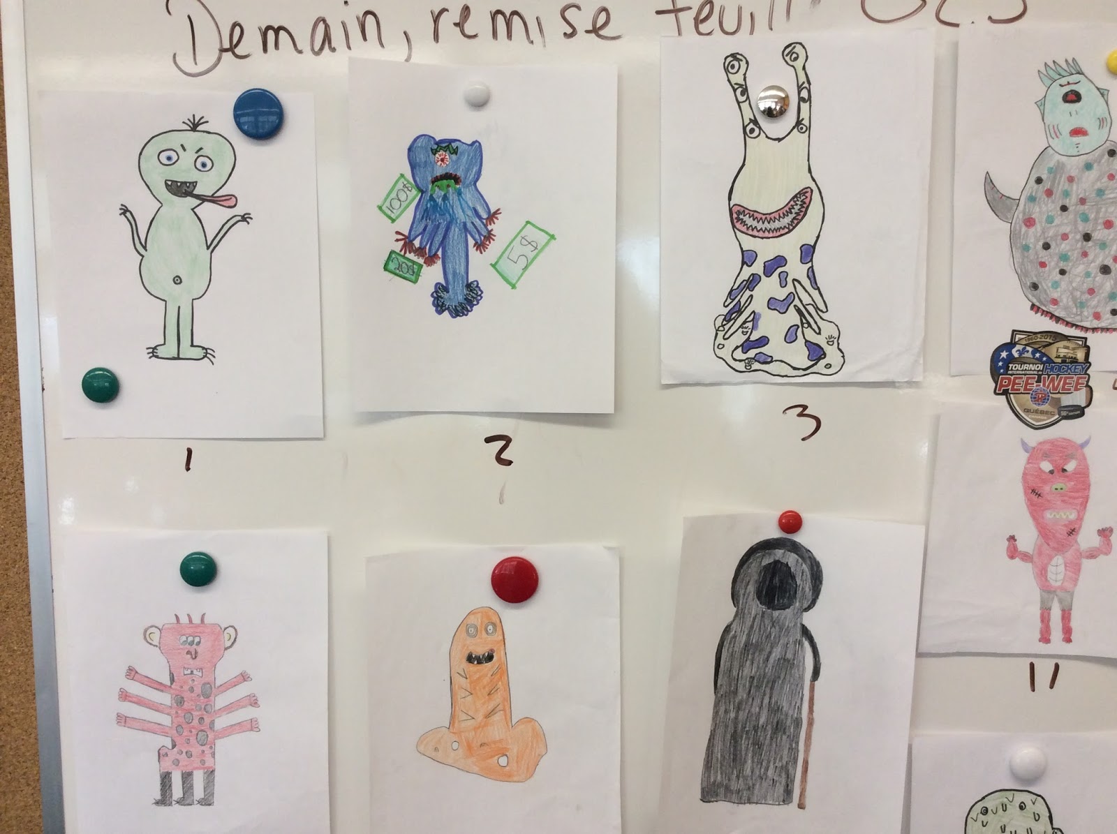 Classe de Madame Judith: Devine lequel est mon monstre!