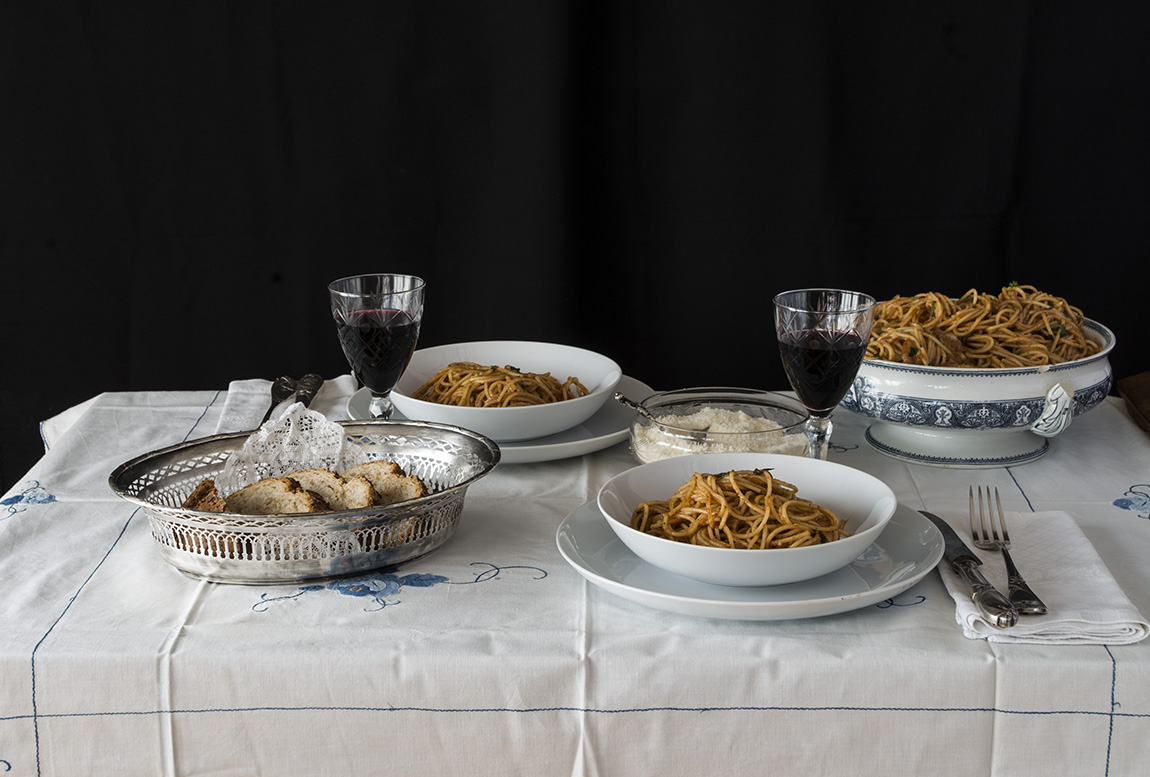 Las recetas de Manu: SPAGHETTI CON TOMATE Y PESTO
