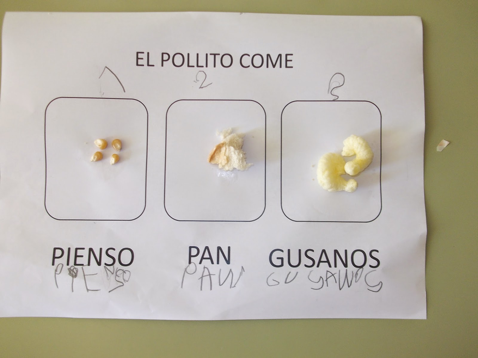 Infantil Marzán : ¿QUÉ COMEN LOS POLLITOS?