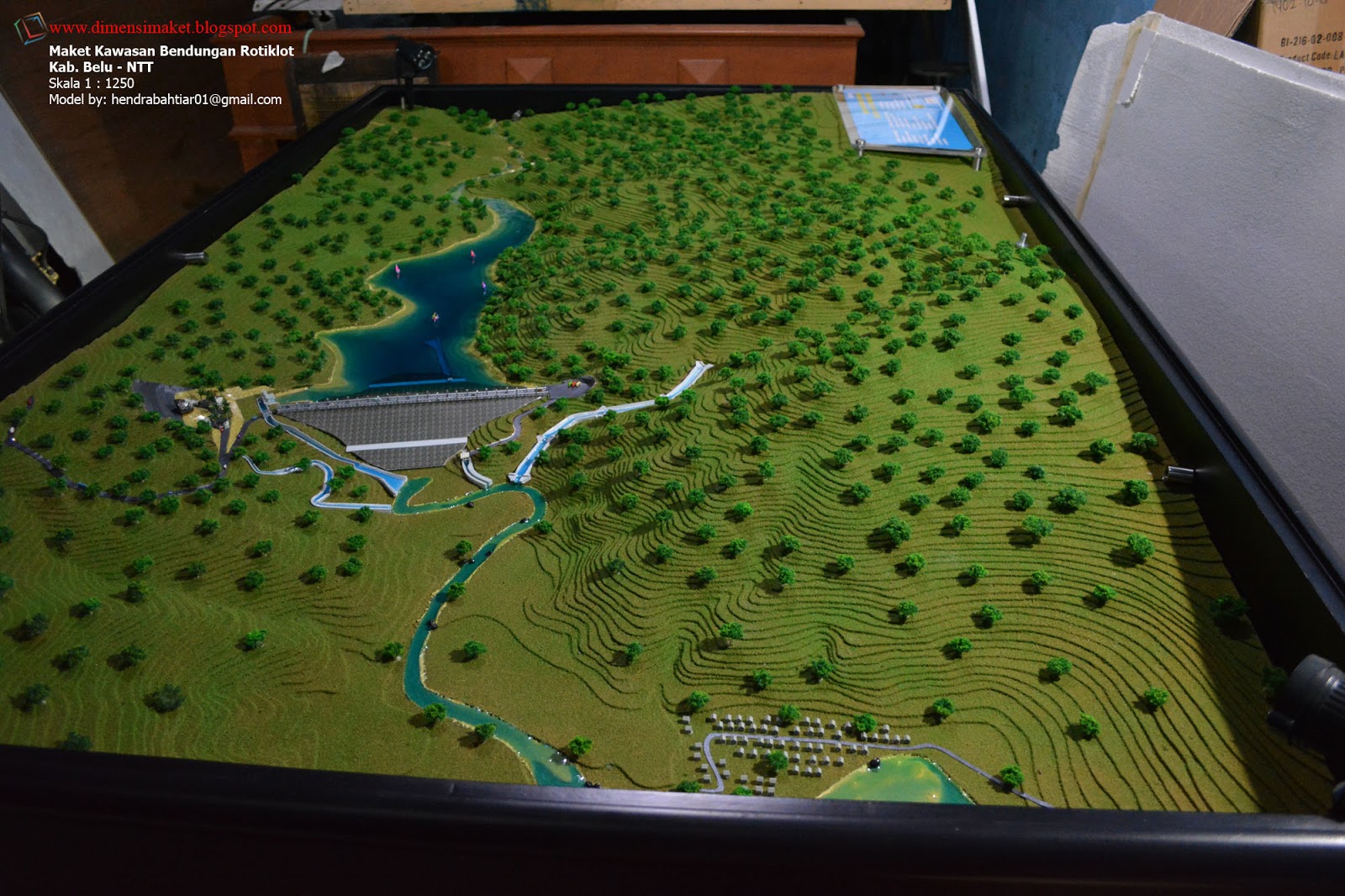 Maket Kawasan Bendungan Rotiklot, Kab. Belu - NTT
