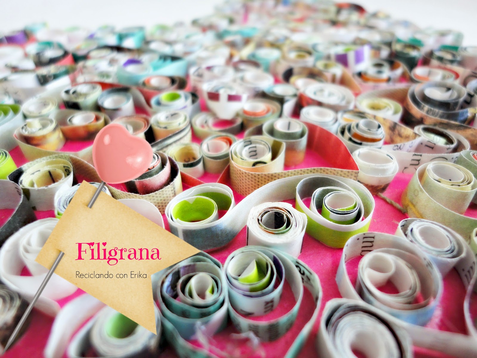 Reciclando con Erika : Corazón de Filigrana