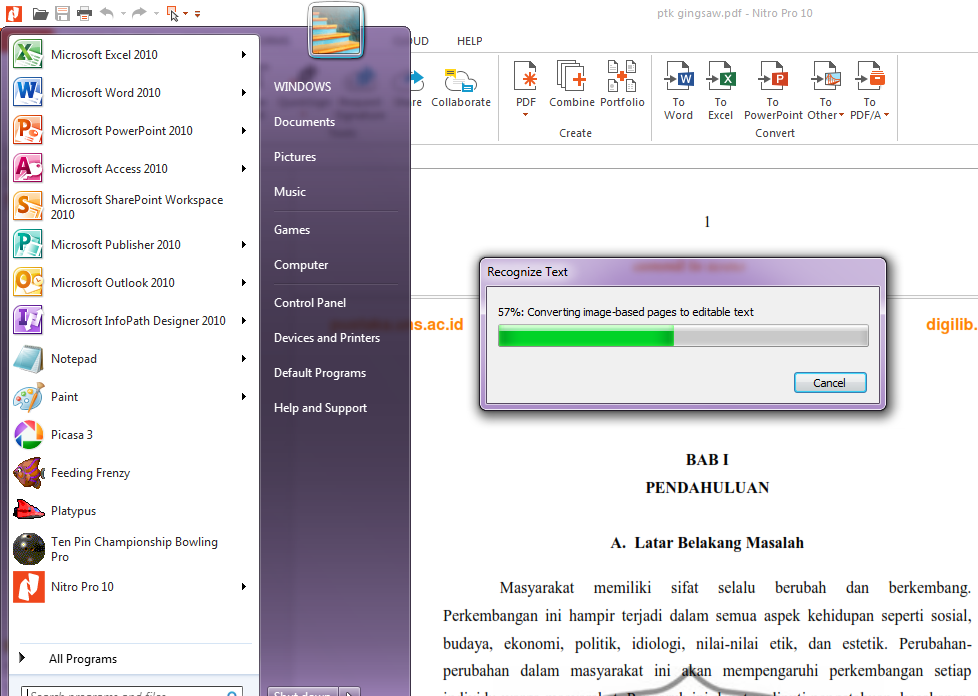 CARA MENGUBAH FILE DARI PDF KE WORD - Yurmawita's Blog