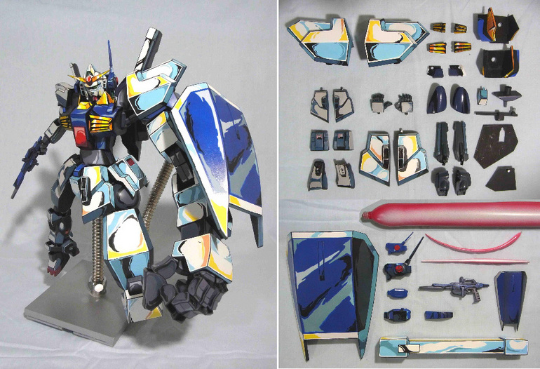 Custom Build: MG 1/100 Gundam Mk. II "Old Style 2D Anime Painting ver."