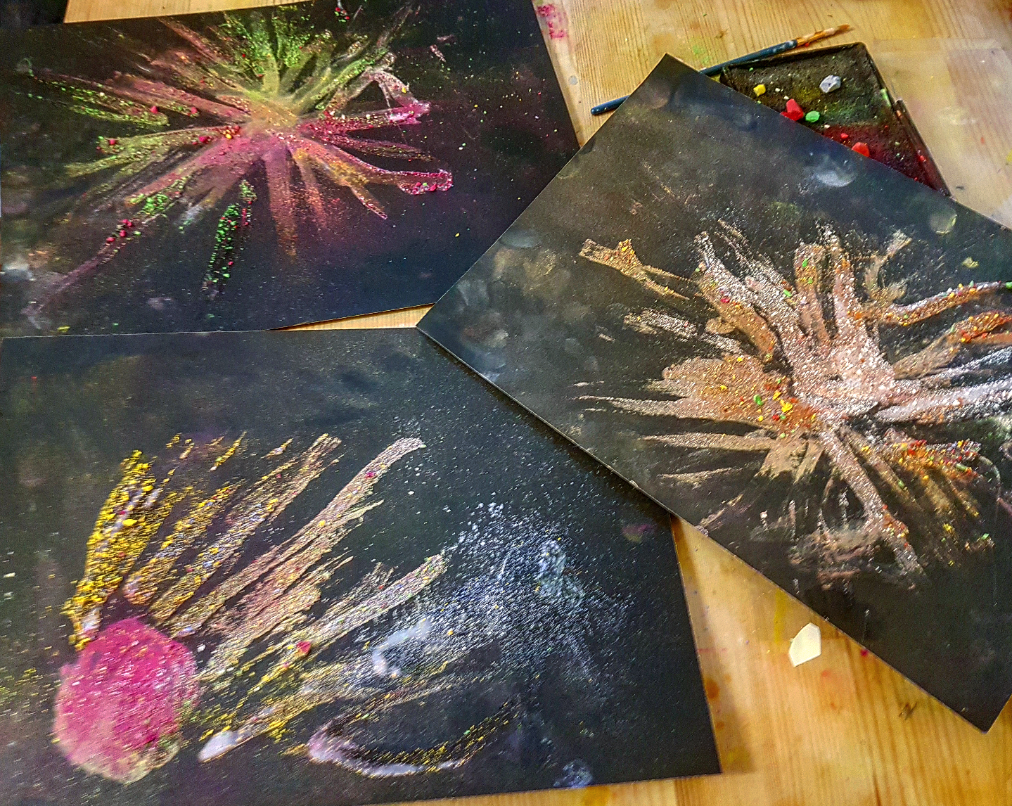 Inside Martyn's Thoughts: Home School - Chalk Firework Picture