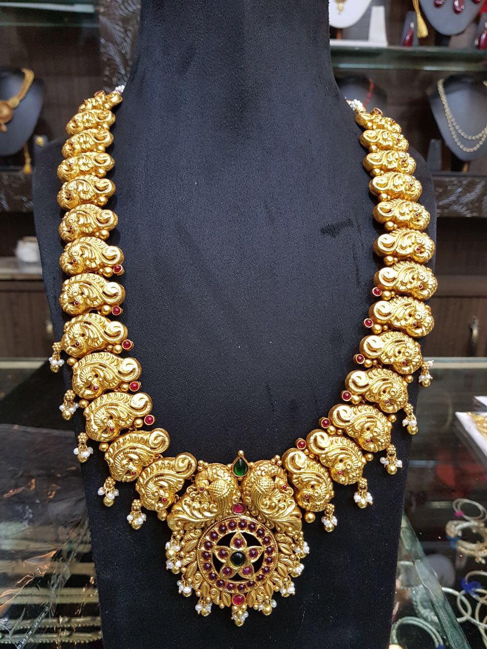 92.5 Silver Mango Peacock Sets - Jewellery Designs