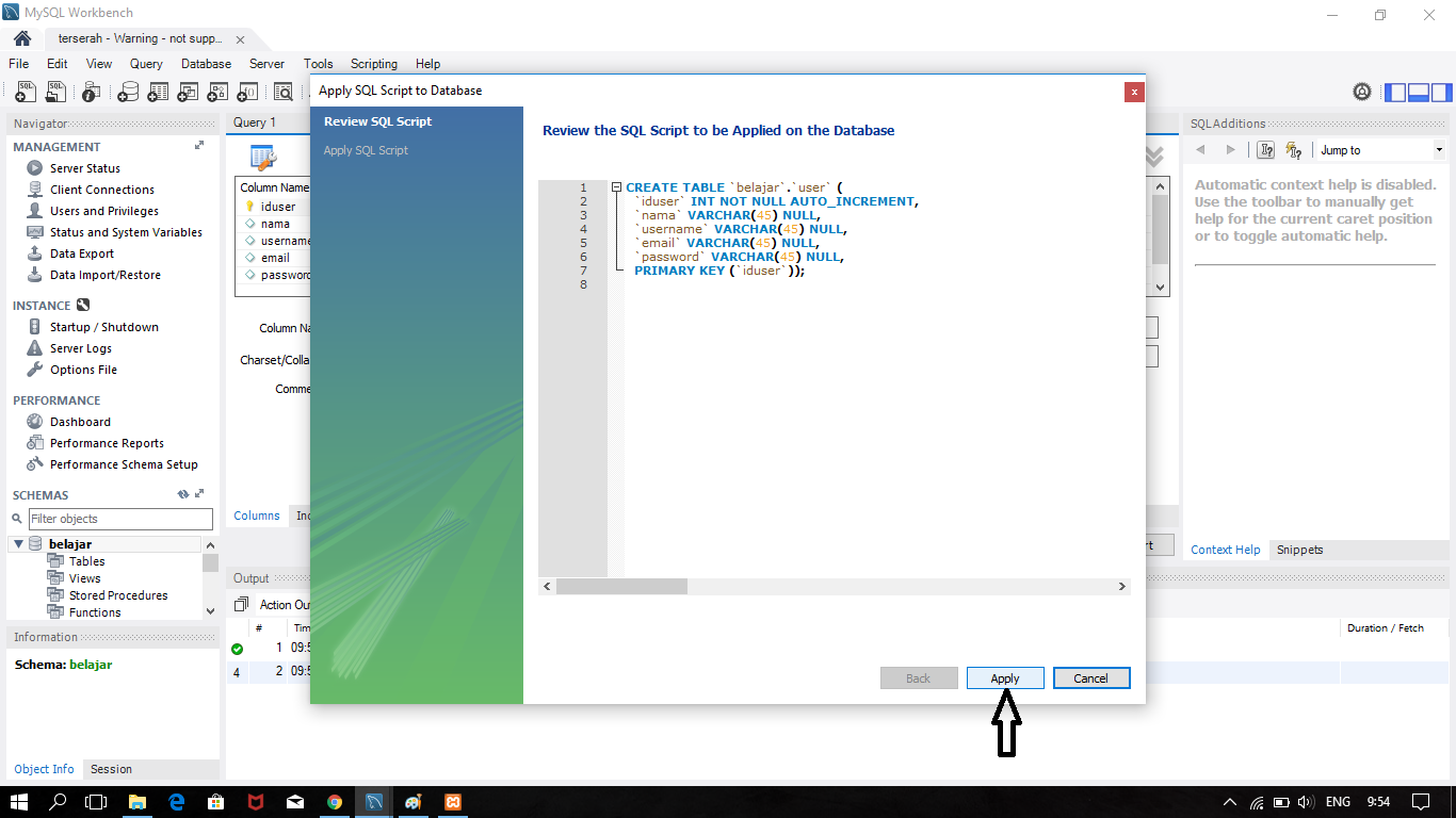 Belajar Mysqli Workbench Part 2