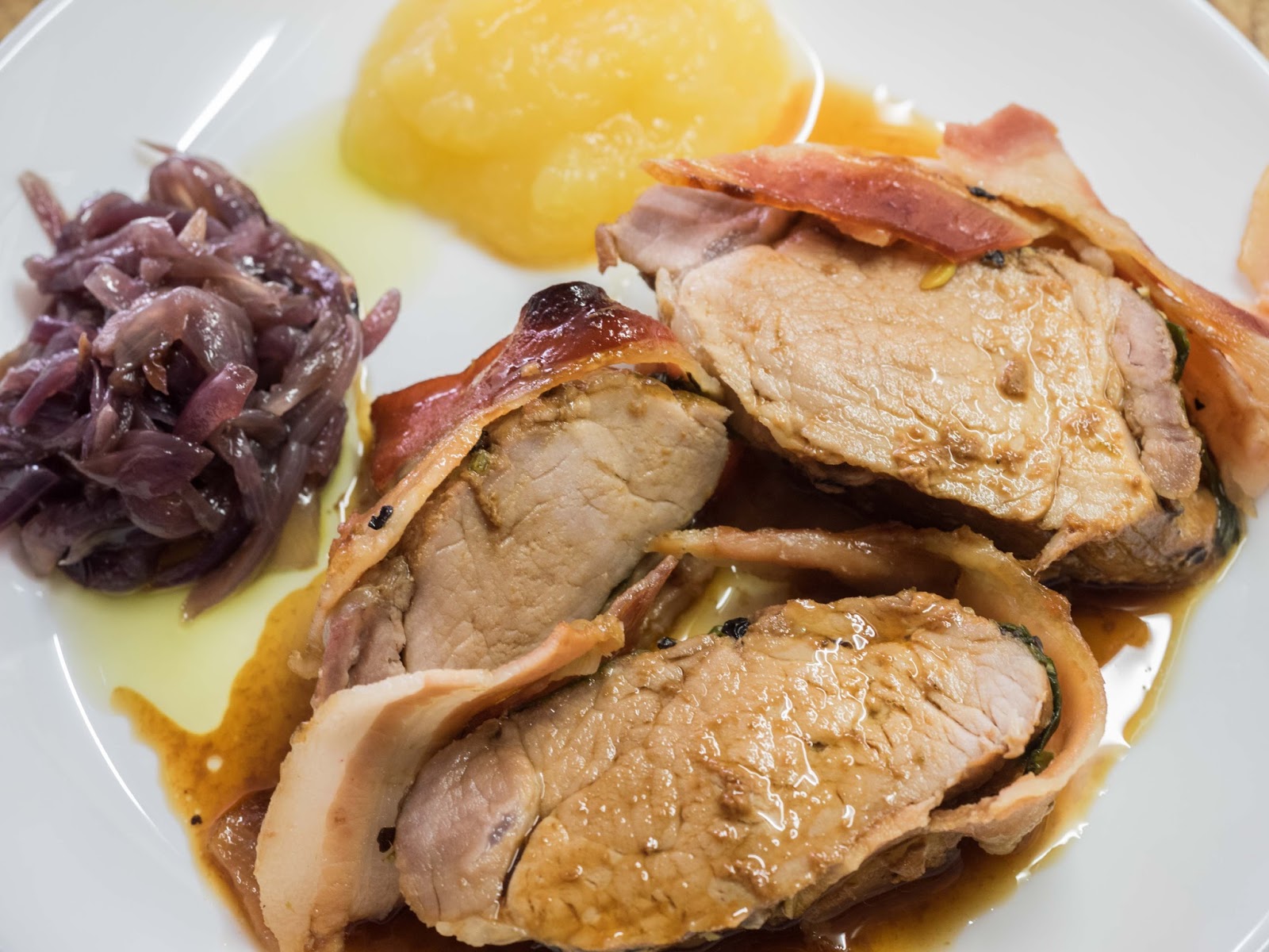 Solomillo de cerdo marinado al horno