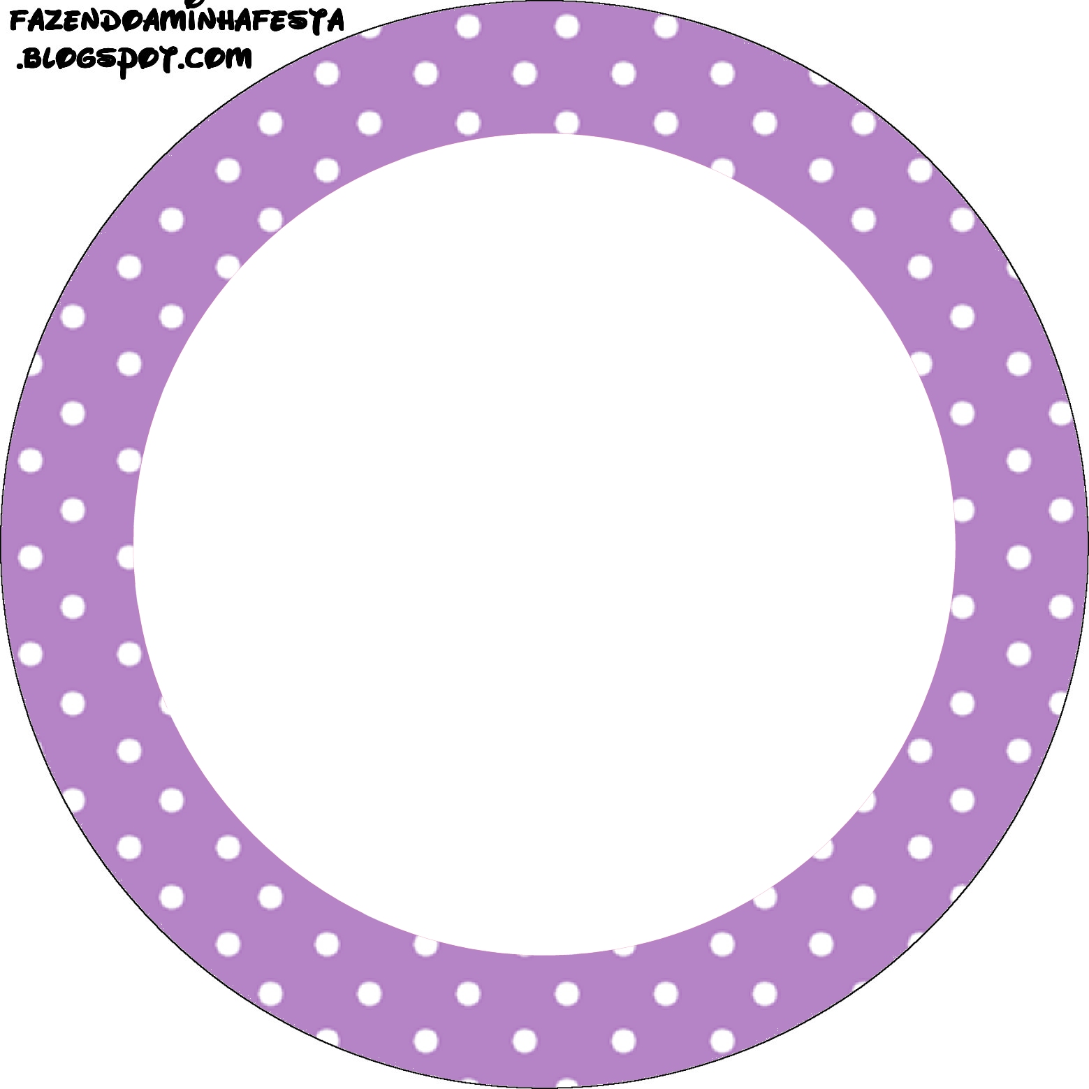 Pink, Purple and White Polka Dots: Free Printable Cupcake Toppers and ...