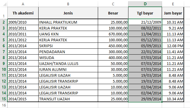 [Ms. Excel] MEMFORMAT ANGKA, WAKTU DAN TANGGAL