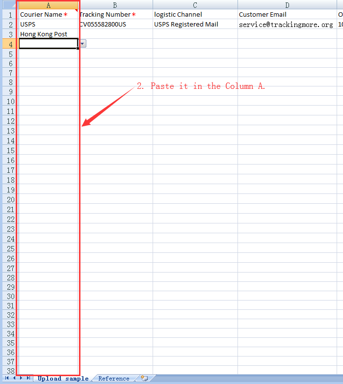 Track multiple parcels - How to use Full CSV in TrackingMore.com