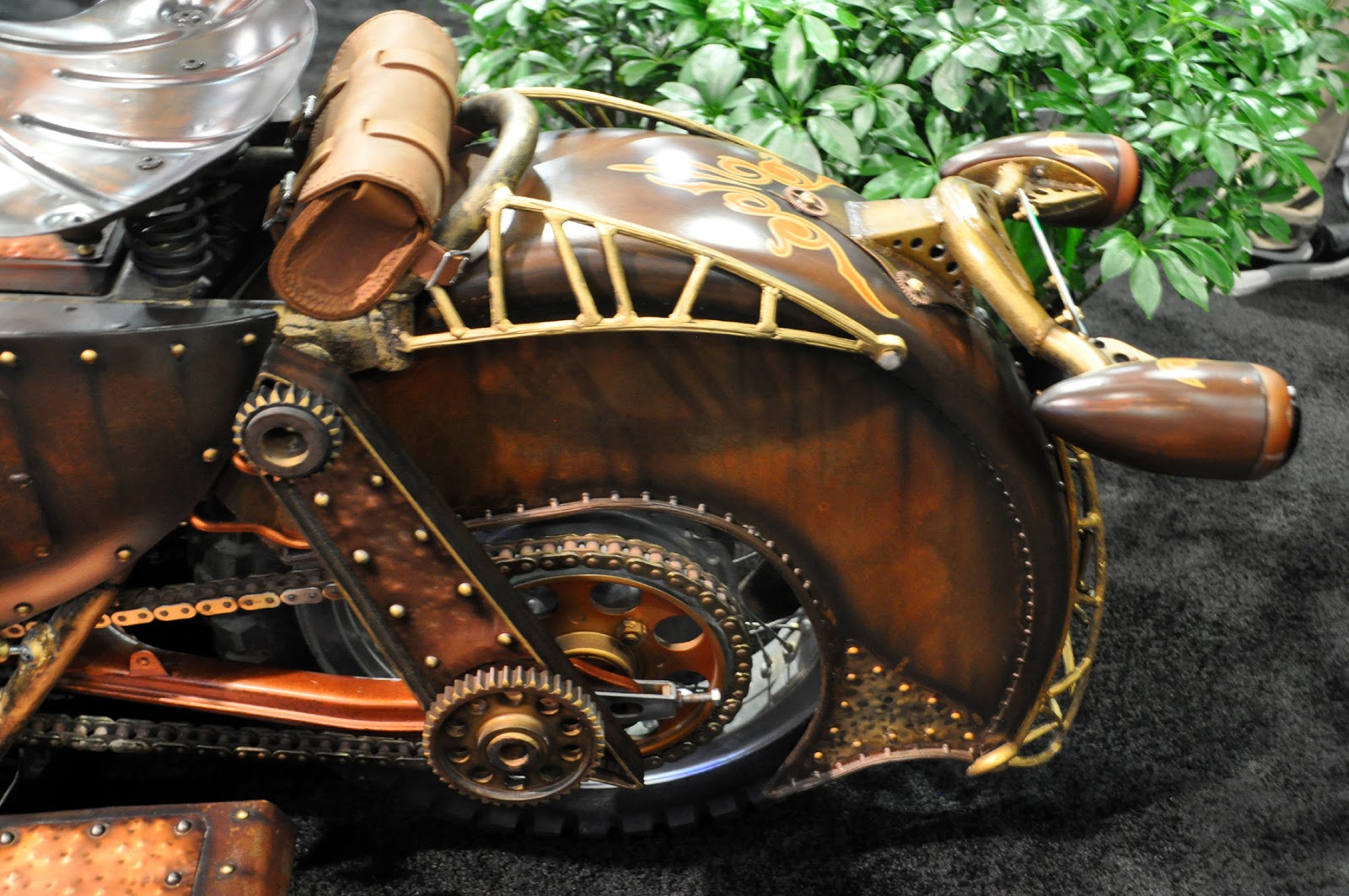Just A Car Guy: a steampunk motorcycle from SEMA from Travis Deeter and ...