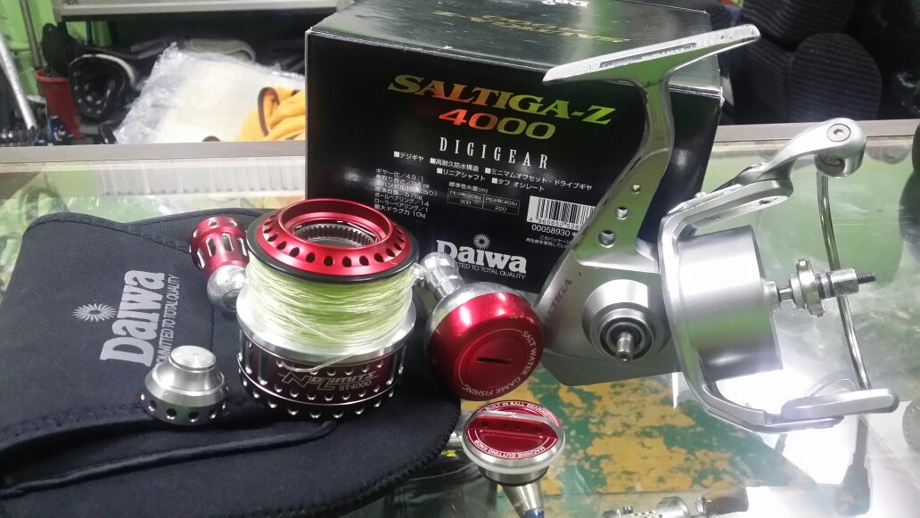 Barang pancing Mesin pancing Gewang dari Jepun: Daiwa Saltiga 4000 full ...