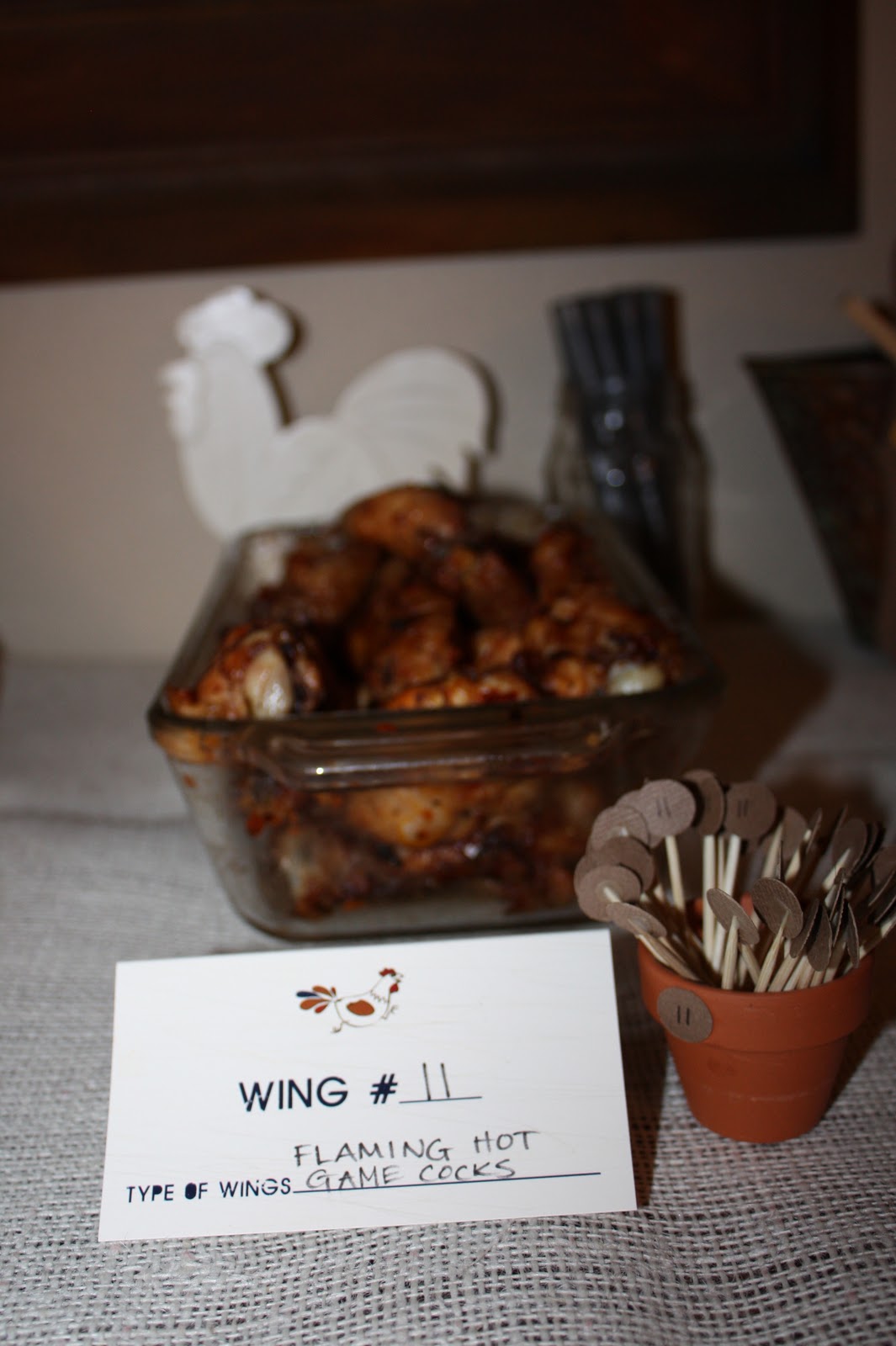 Wilsons and Pugs: Chicken Wing Cook Off!