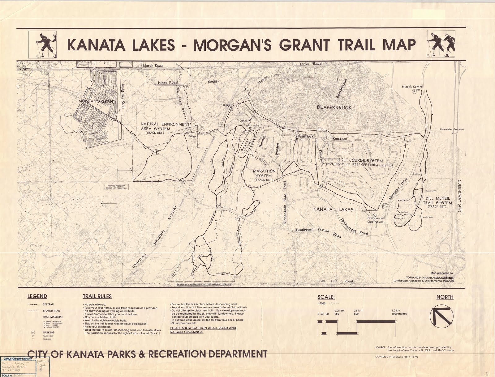 Richard's GPS Trail Maps: South March Highlands Kanata Lakes Trails