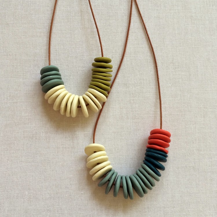 scientific culture: sort of flat clay beads