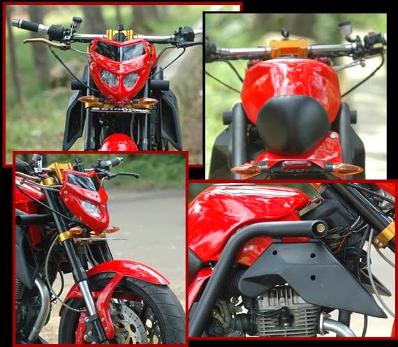 Trondol Style Modifikasi Honda Tiger Merah | Modifikasi Honda | CB150R ...
