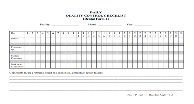DENTAL RADIOGRAPHY : QA and QC