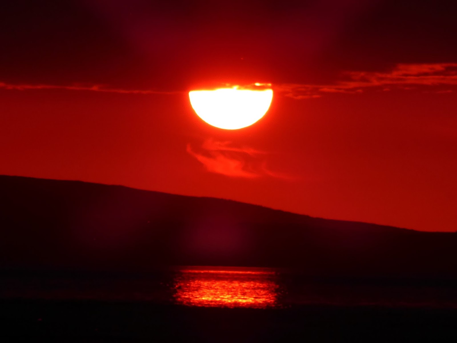 Granny off the road : Sunset from Beale Strand Co kerry on the 27th of may