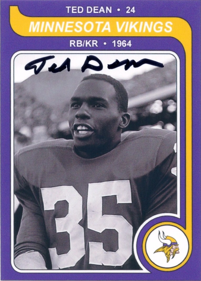 Minnesota Sports Autograph Project: TED DEAN