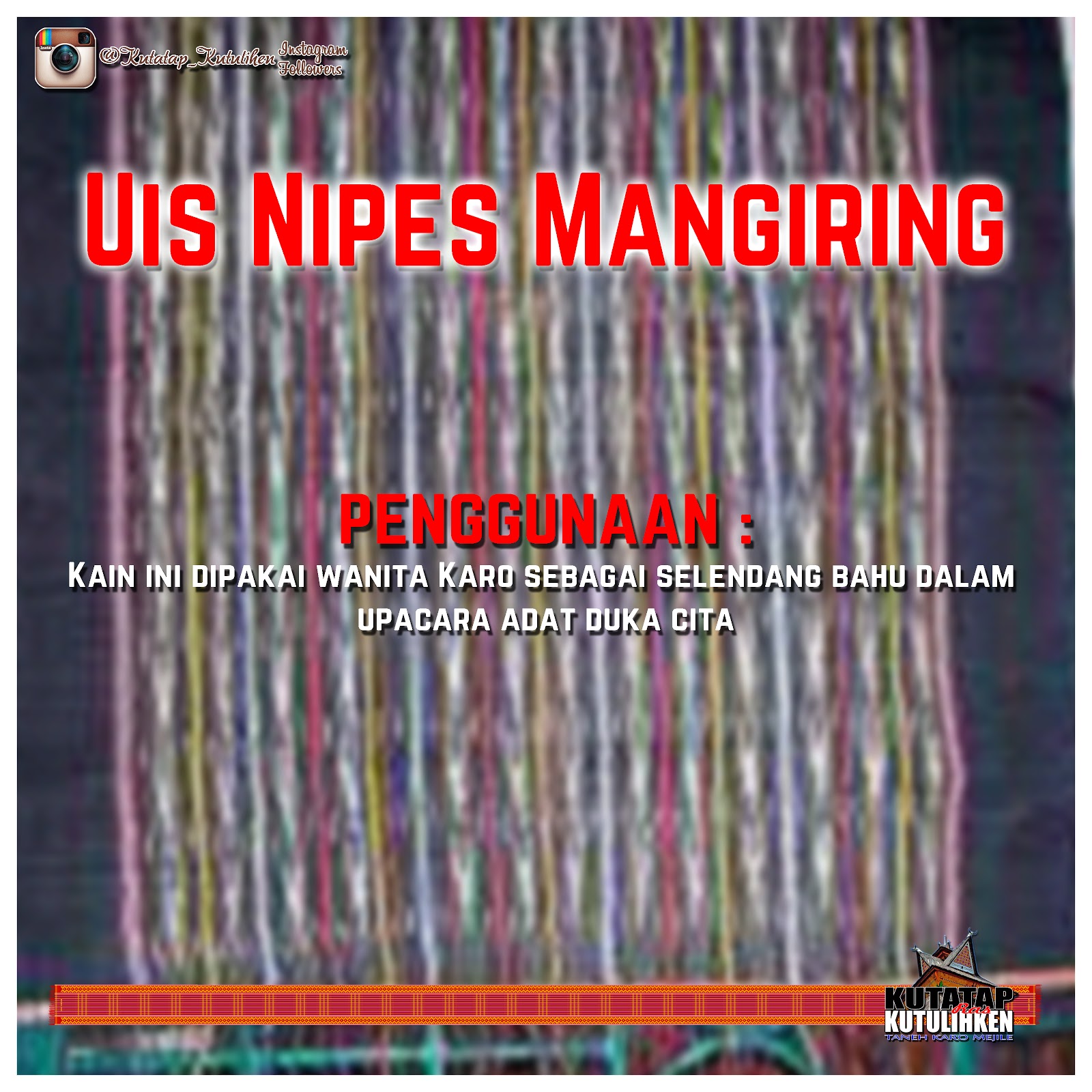 Uis Gara / Uis Adat Karo