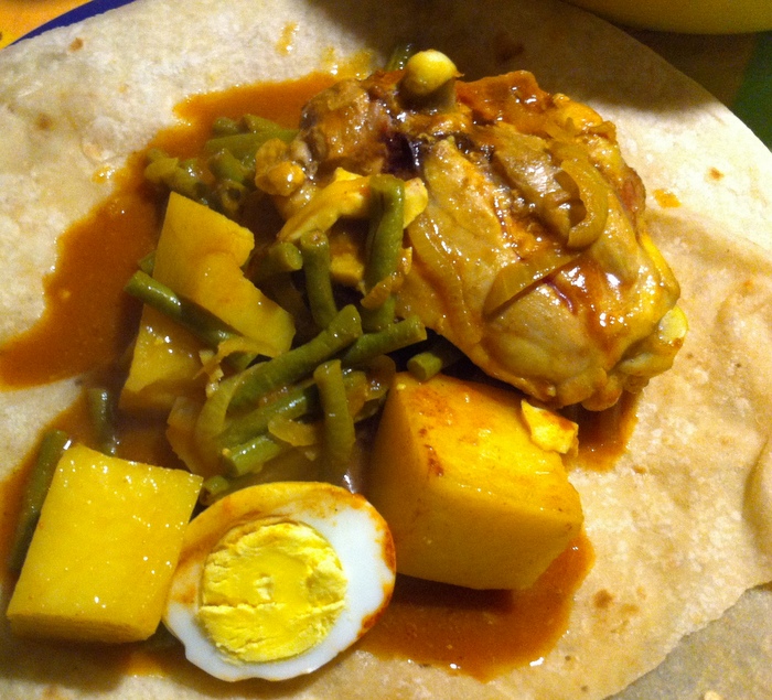 Eten maken: Roti kip met kouseband