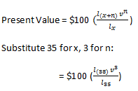 All about actuarial science: PRESENT VALUE OF A LIFE ANNUITY