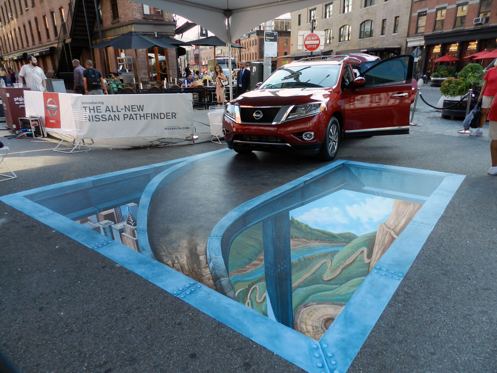 3D Art Painting: 3D Art Painting Drives Nissan