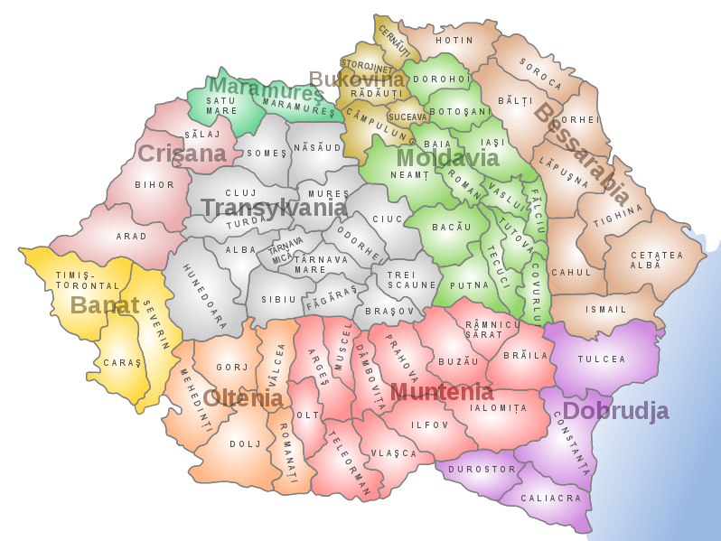 Maps of Transylvania in Hungary, the Austrian Empire and Romania