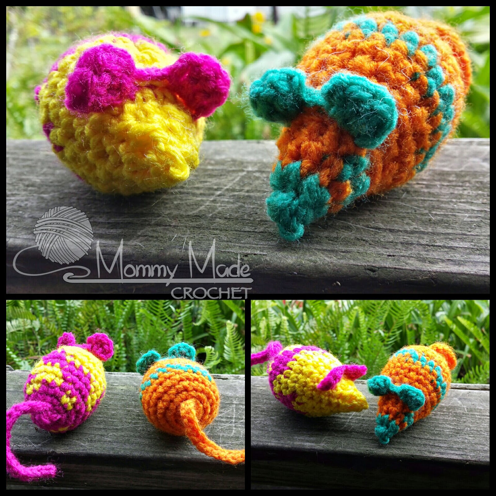 Mommy Made Crochet: Mice, Meece, Mouse : Mice for my Kittles crochet ...