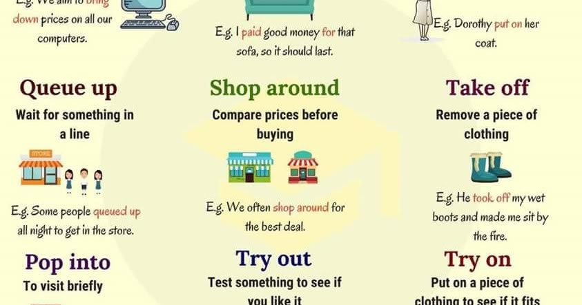 Click on: PHRASAL VERBS: SHOPPING