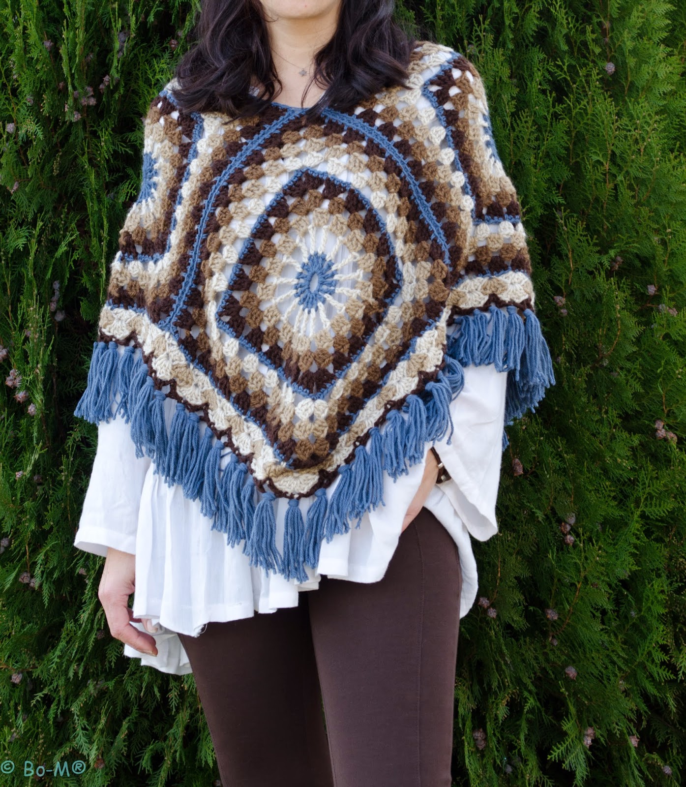 ponchos on Pinterest | Crochet Poncho, Haken and Shawl
