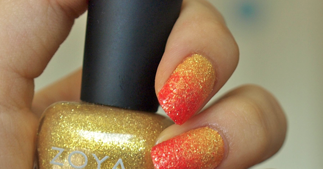 Elmer's Glue "Cuticle Shield": Summer Textured Ombre Nails Tutorial ...