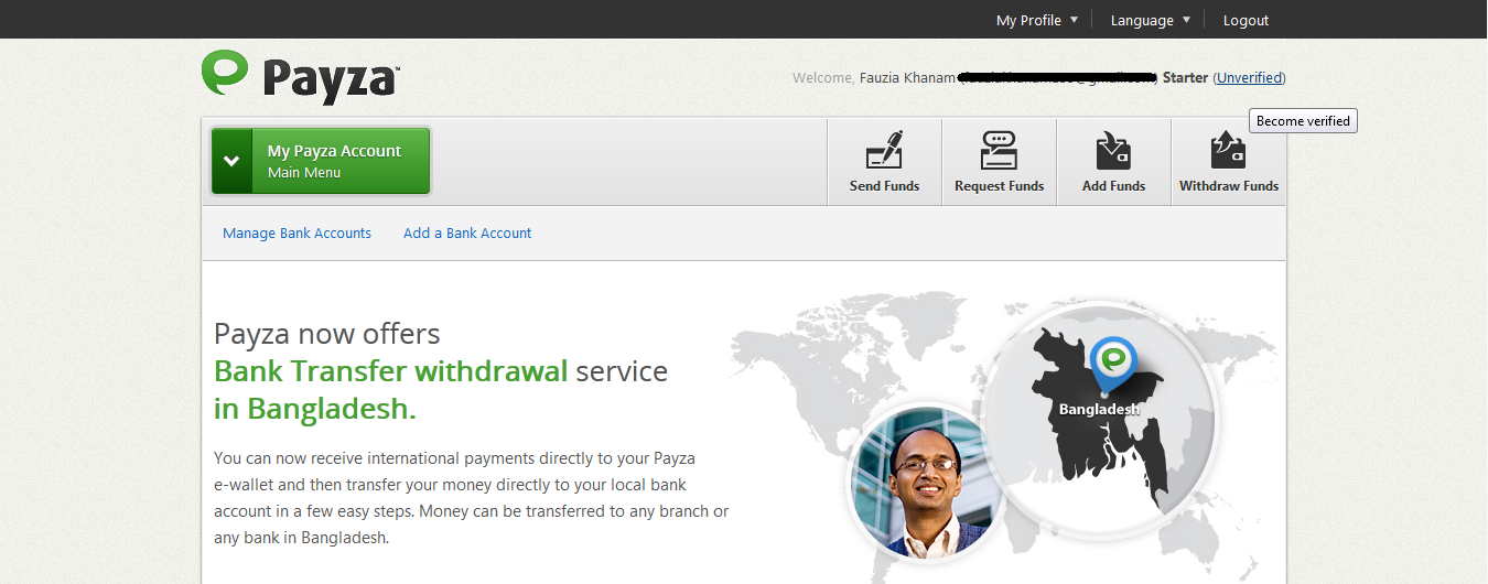 How to create a payza account ~ online earning tips & tricks