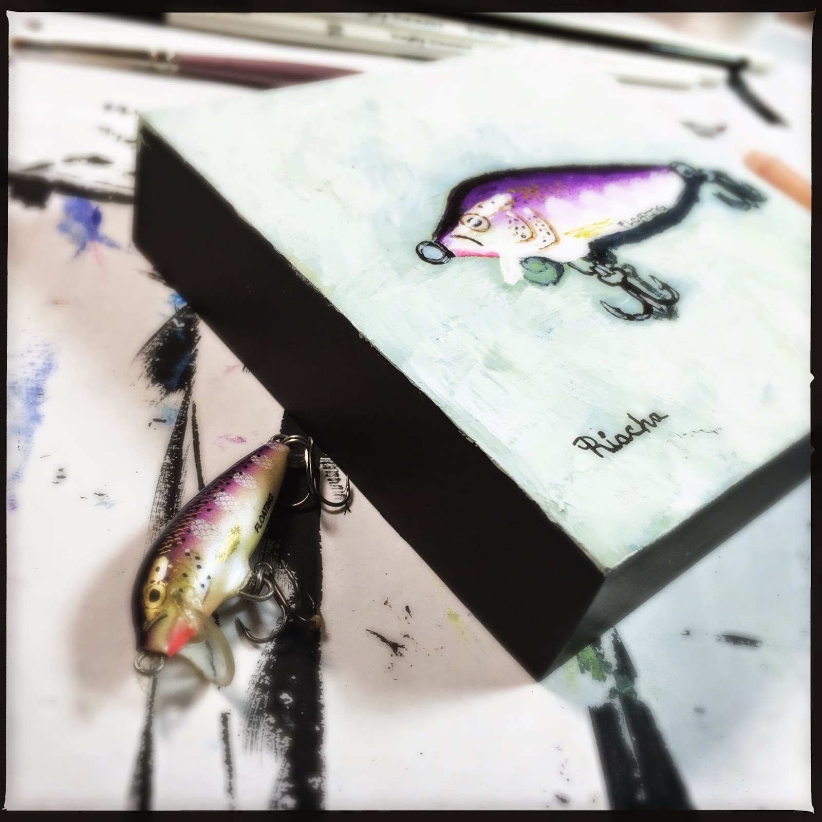 Artist-Ri Studio: Day 14 of 30 in 30 - Rapala Fishing Lure
