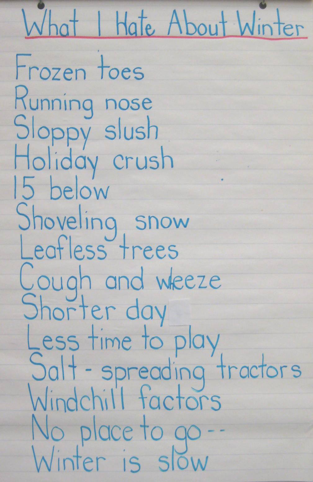 ms. brown's classroom: What I Hate About Winter