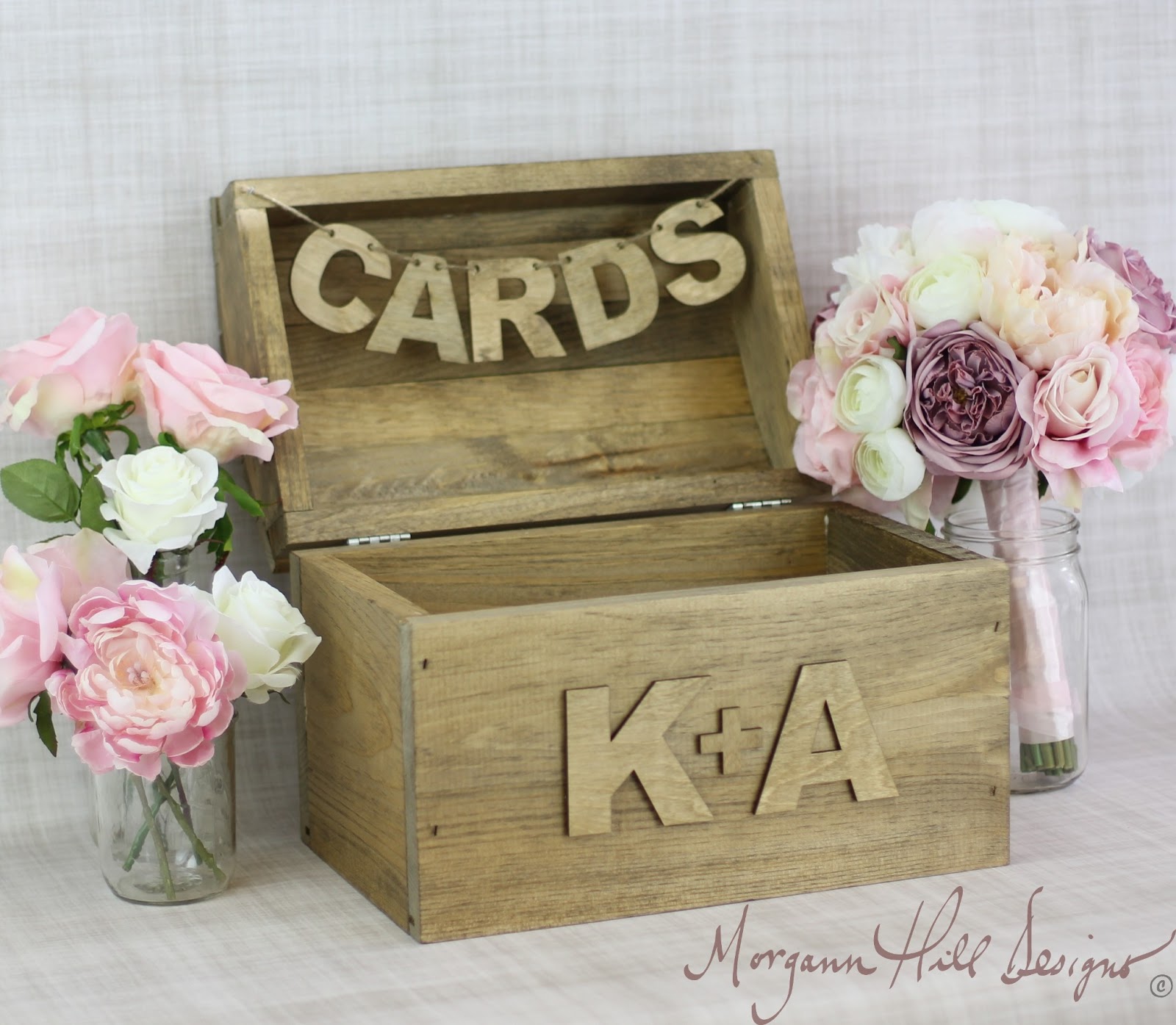 Morgann Hill Designs: Personalized Rustic Card Box Country Wedding Barn ...
