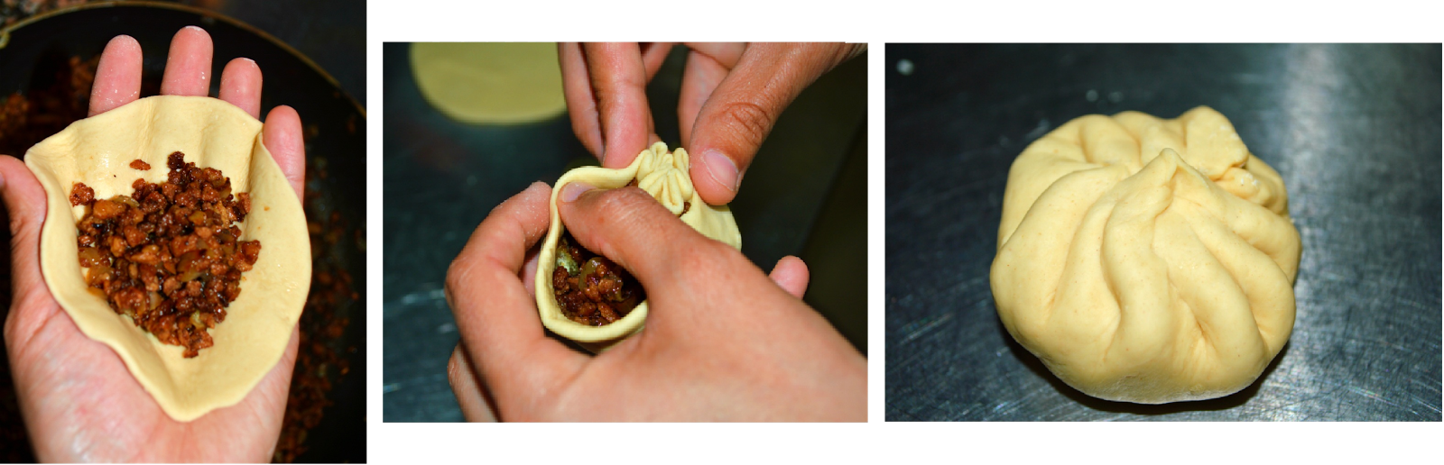 Mute Food: Panes chinos al vapor (pan baozi) rellenos de soja agridulce ...