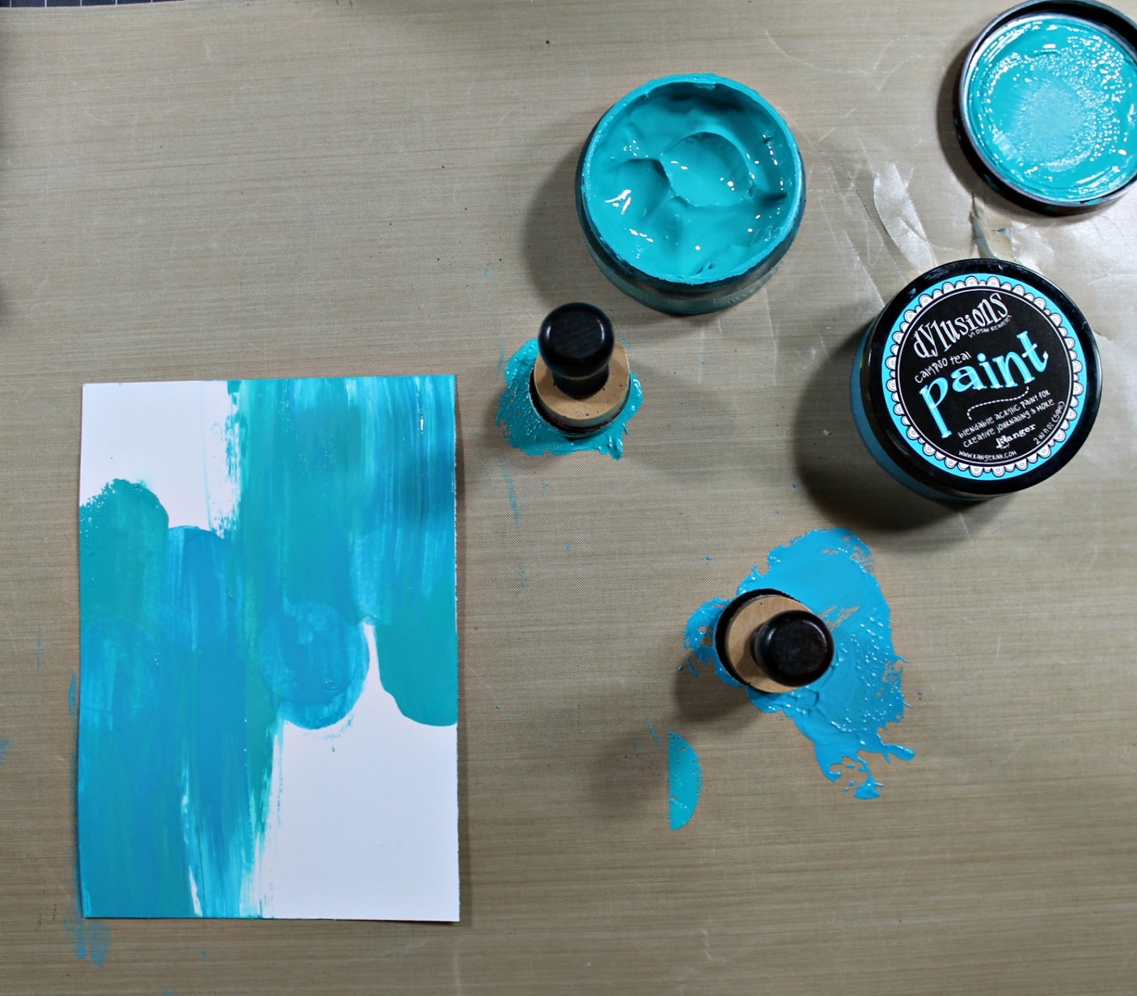 SPLITCOASTSTAMPER TUTORIAL - PAINT SWIPING - Daydreams In Paper