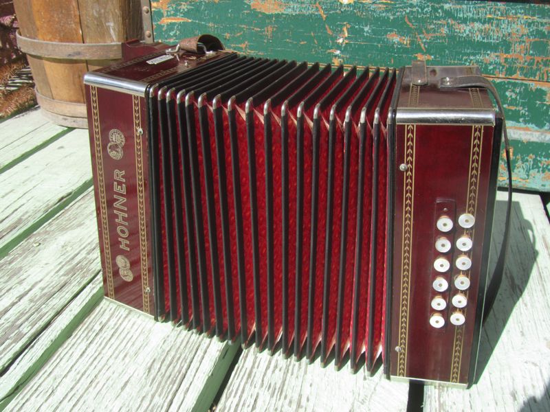 c.1930 Hohner 3-Row Diatonic Button Accordion