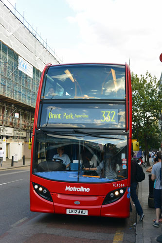 332 London Bus Paddington - Brent Park - Britain All Over Travel Guide