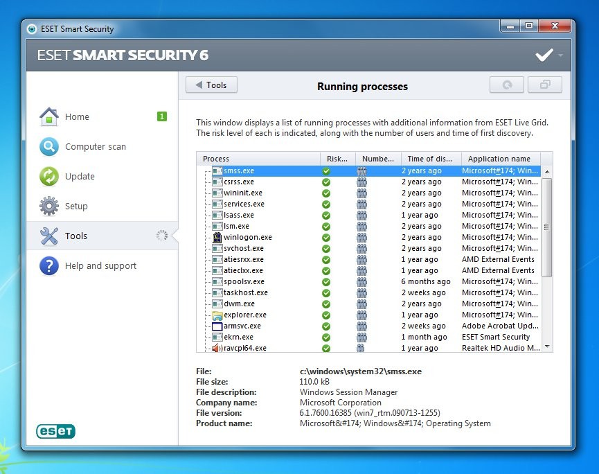 Computer Solution: ESET SMART SECURITY 6