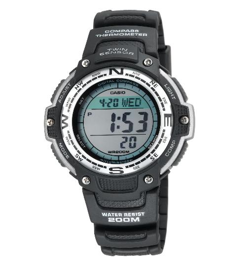 Casio Men's SGW100-1V Digital Compass Twin Sensor Sport Watch ...