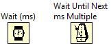 LabVIEW Mania : Wait (ms) 與 Wait Until Next Multiple (ms) 有何不同