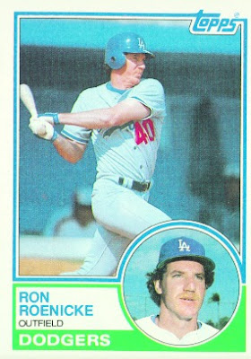 1983 Topps Blog: #113 Ron Roenicke - Los Angeles Dodgers