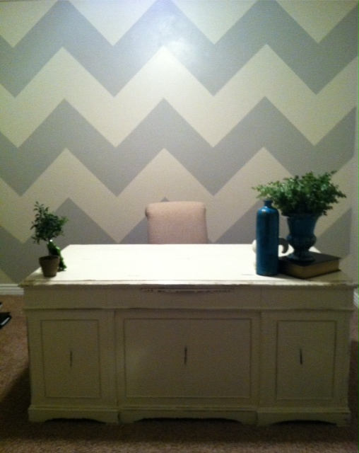 Crafty and We Know It!: Chevron accent wall