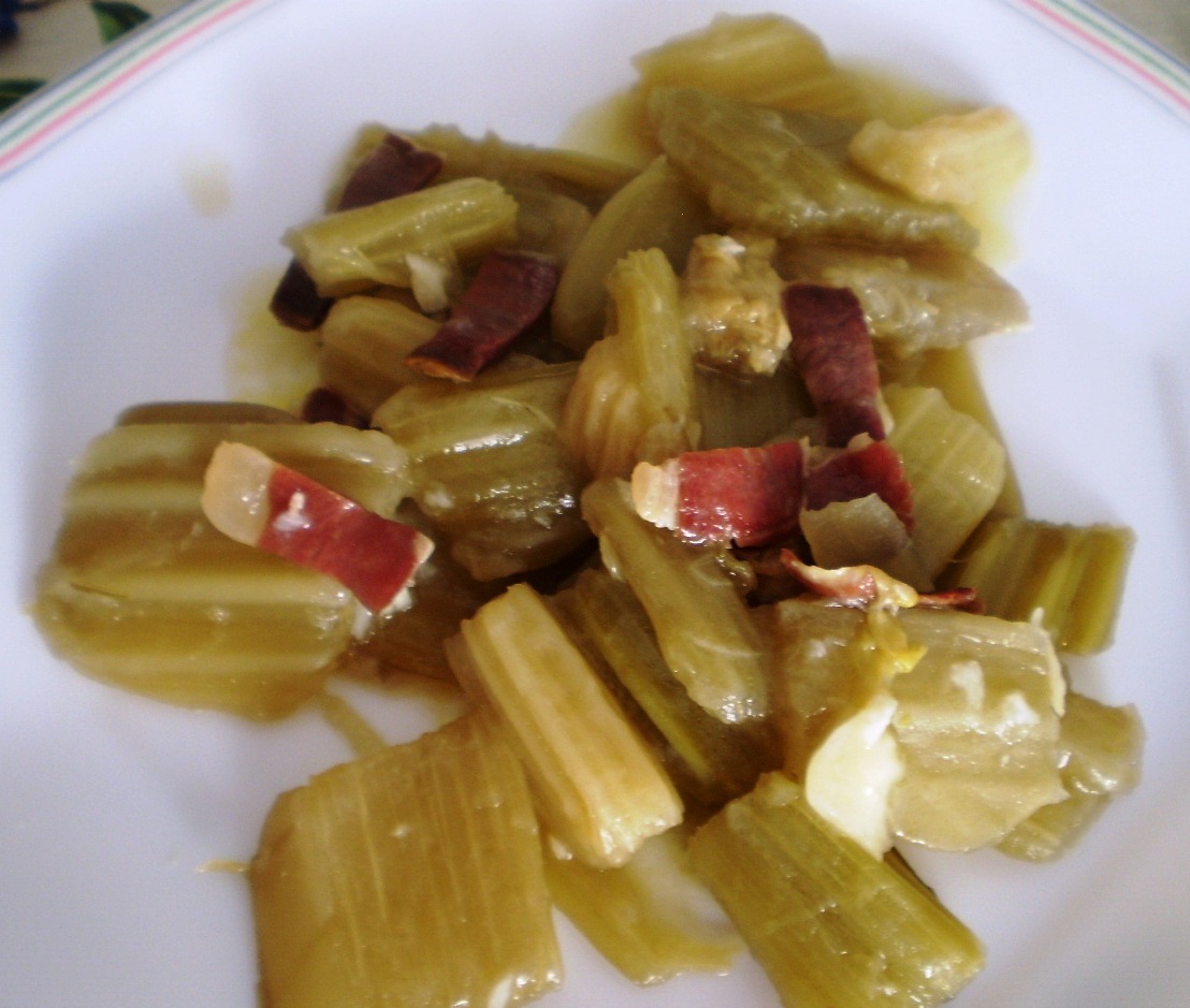 COCINA SIN TONTERIAS: Cardo con jamón