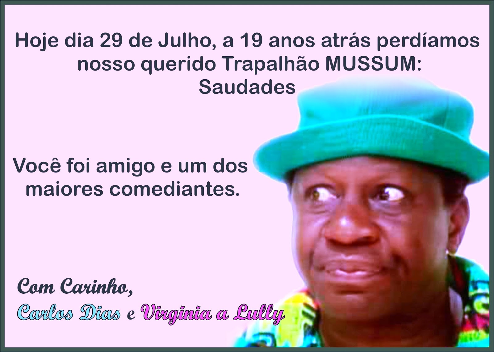 POETA DO ABC: SAUDADES MUSSUM