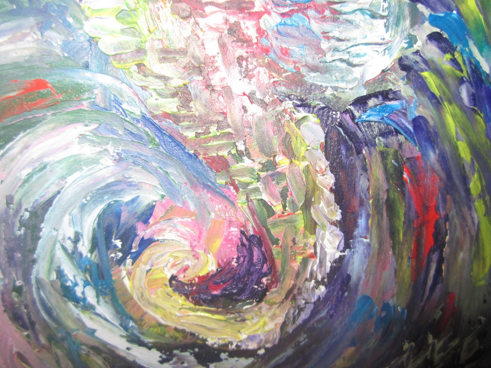 Oil Paintings by Maria J Jimenez : Abstract seahorse